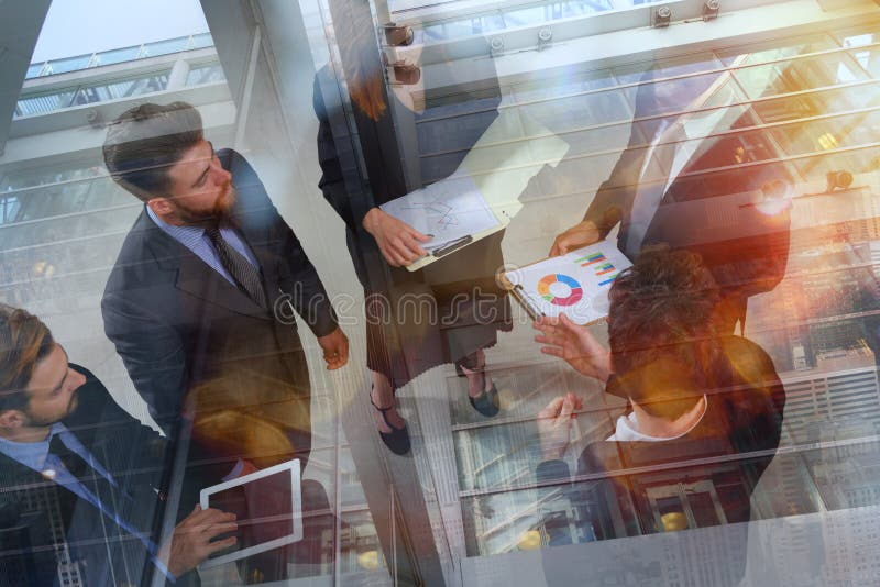 People Work Together As Teamwork and Partner Stock Image - Image of ...