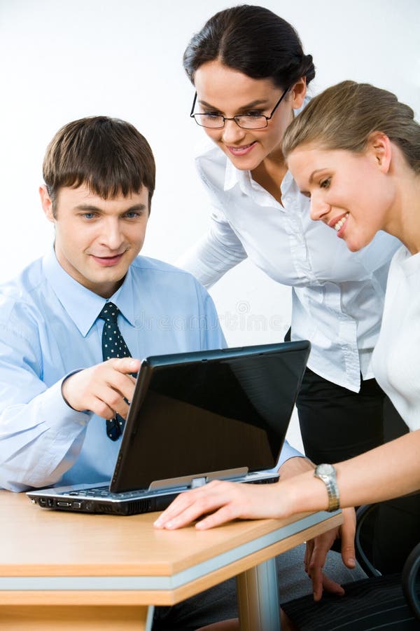 People working stock image. Image of businessman, businesswoman - 4929663