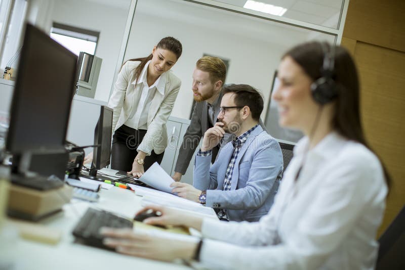 People Working in a Busy Office Stock Photo - Image of office, strategy ...