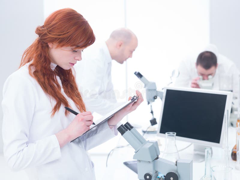 People Working in a Chemistry Lab Stock Image - Image of glass ...