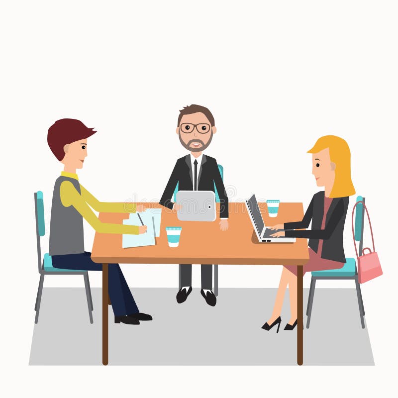 People Working in the Co-working Space Infographics Elements. Stock ...