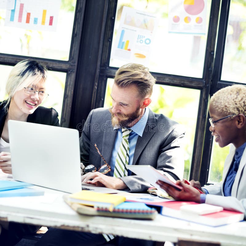 People Working Colleague Team Corporate Concept Stock Image - Image of ...