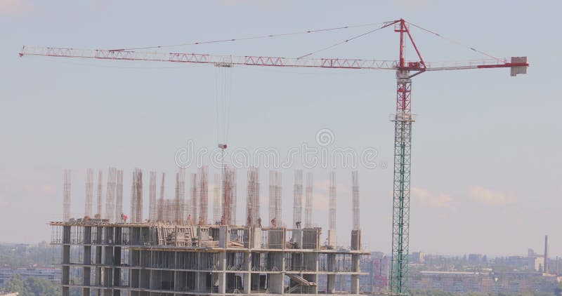 People are Working on a Construction Site. the Process of Building a ...