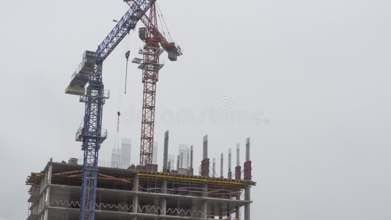 Time Lapse Construction of Building Stock Video - Video of steel ...