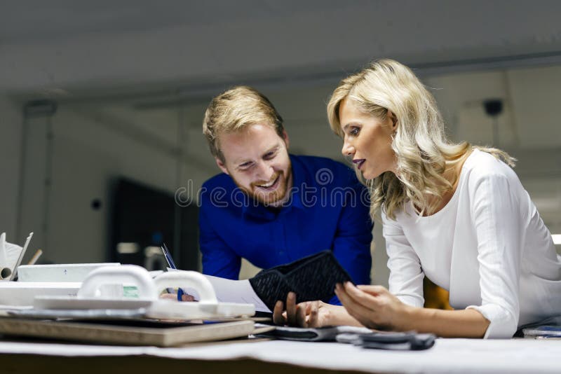 People Working in Fashion Industry Stock Photo - Image of designing ...