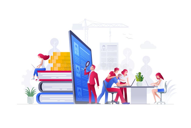 People are Working on Hiring, Human Resources and Recruitment Together ...