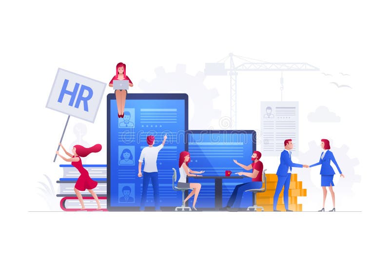 People are Working on Hiring, Human Resources and Recruitment Together ...