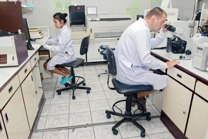 People Working in the Laboratory Stock Image - Image of equipment ...