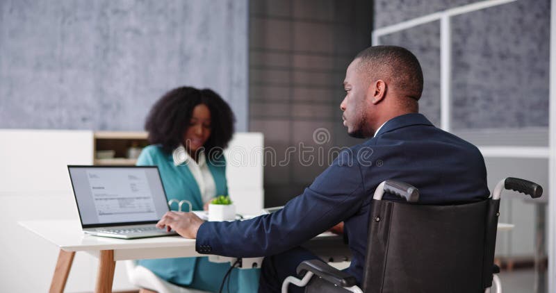 People Working at Office Desk Stock Photo - Image of black, corporate ...