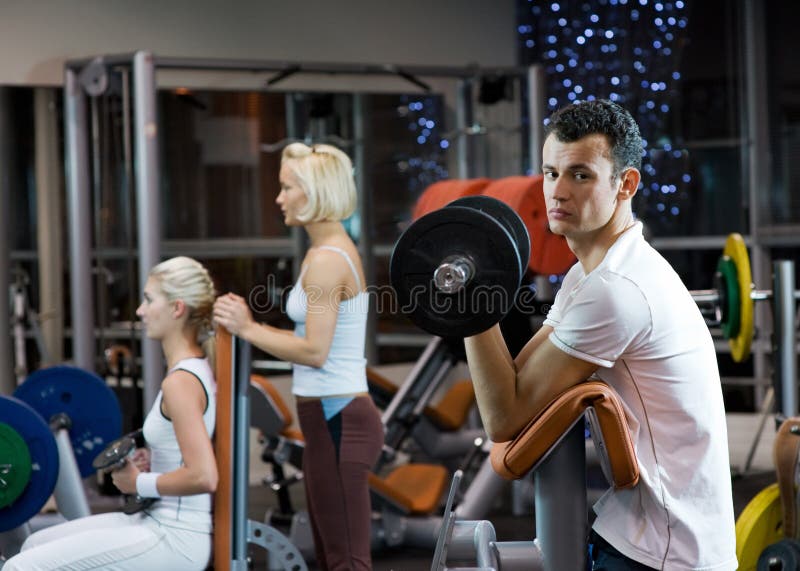 People Working Out in a Gym Stock Photo - Image of figure, copy: 7755852