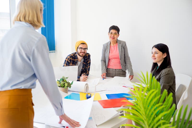 People Working on a Project Stock Image - Image of office, group: 97471821