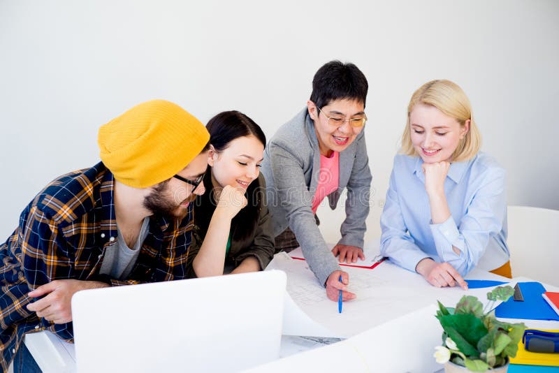 People Working on a Project Stock Image - Image of adult, group: 97472017