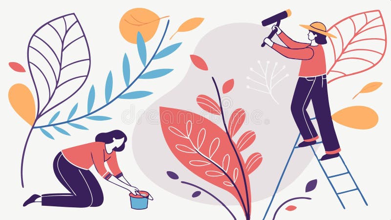 People Working on Project, Teamwork Illustration and Collaborative ...