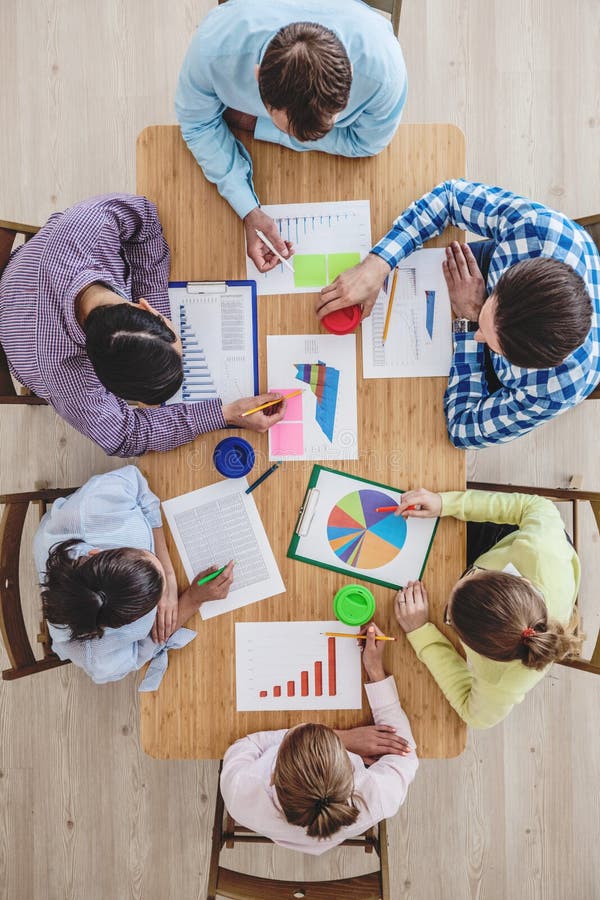 People Working with Reports Stock Image - Image of diversity, team ...