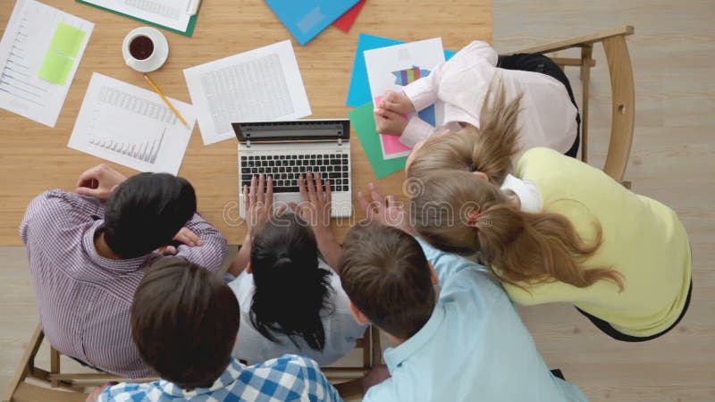 People Working with Reports Stock Video - Video of reports, laptop ...