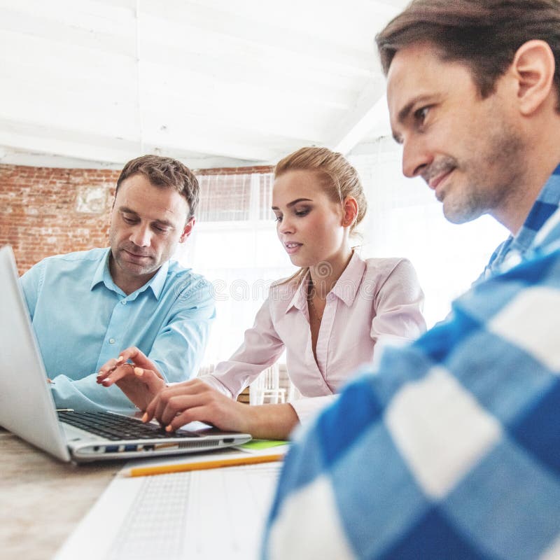 People Working with Reports Stock Image - Image of casual, meeting ...