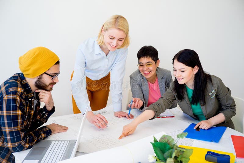 People Working on a Startup Stock Image - Image of team, casual: 97471655