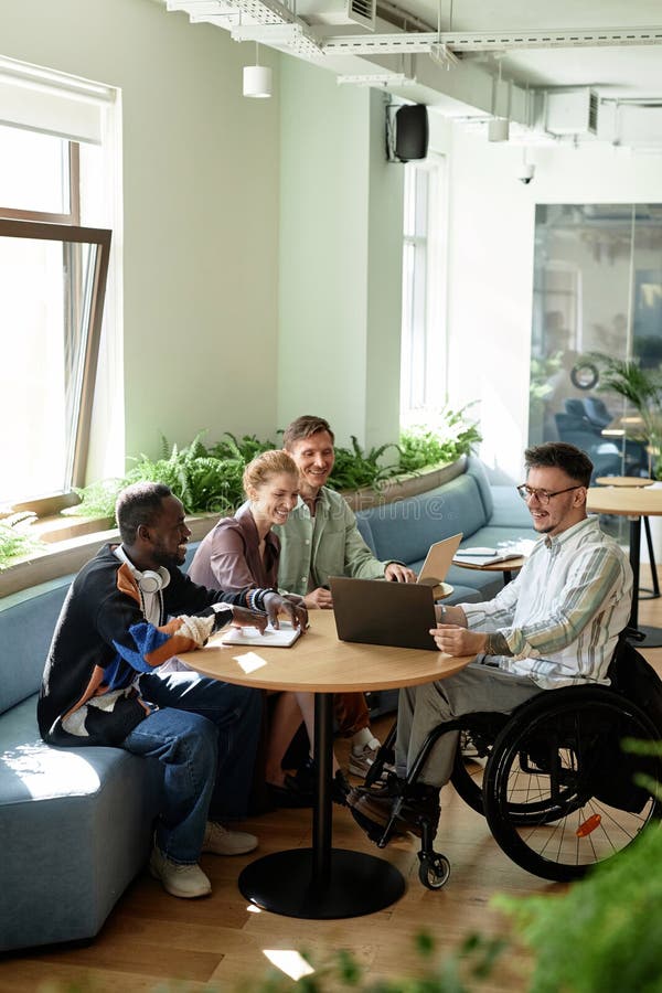People Working in Team in Office Stock Image - Image of teamwork, a11y ...