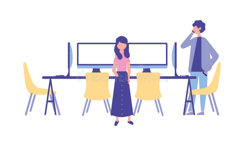 People workplace activity stock vector. Illustration of laptop - 145498307