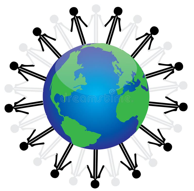 Conceptual Cartoon of International Business Cooperation Stock Vector ...