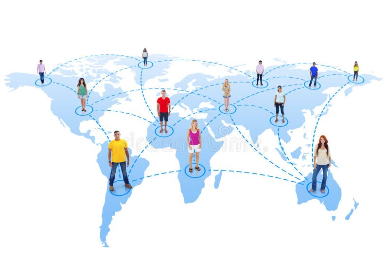People in the World Connected Together Stock Illustration ... People in the World Connected Together Stock Illustration ...
