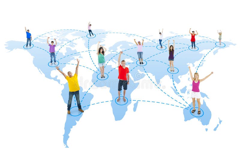 People in the World Connected Together Stock Illustration ... People in the World Connected Together Stock Illustration ...