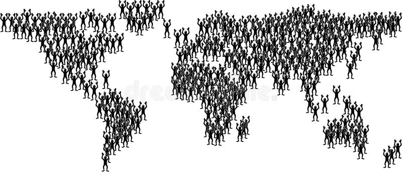 People of the world united stock vector. Illustration of abstract - 8587441