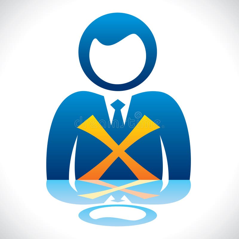 People with wrong symbol stock vector. Illustration of faulty - 29080043