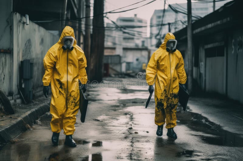 Collecting Hazardous Material Generative AI Stock Illustration ...