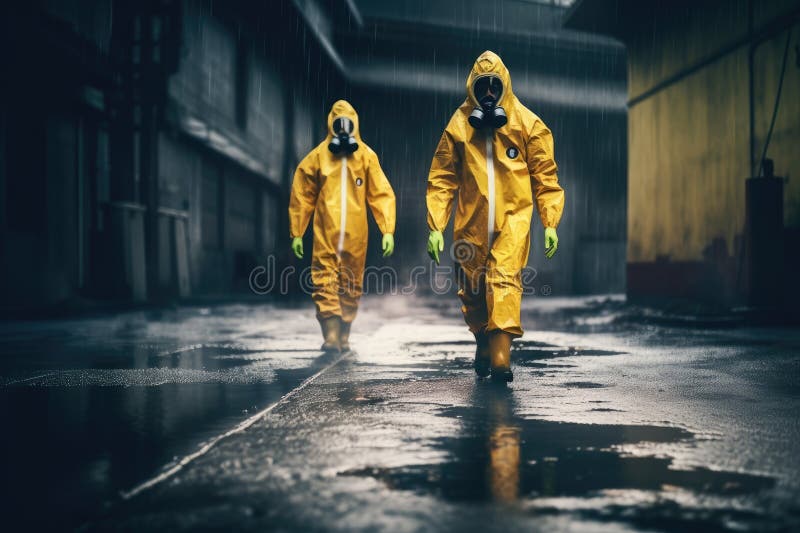 Collecting Hazardous Material Generative AI Stock Illustration ...