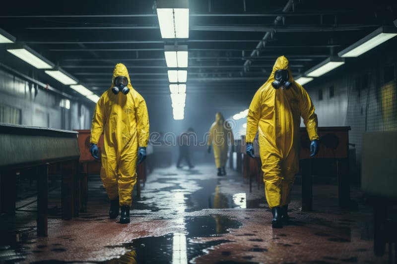 Collecting Hazardous Material Generative AI Stock Illustration ...