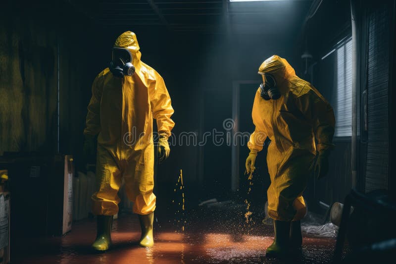 Collecting Hazardous Material Generative AI Stock Illustration ...