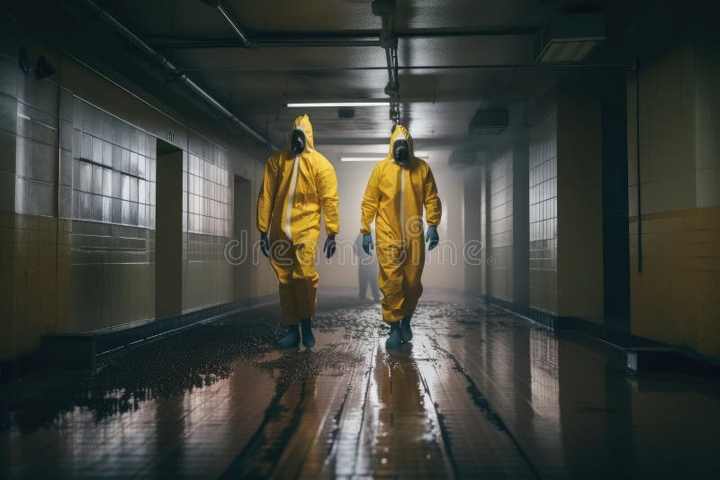 Collecting Hazardous Material Generative AI Stock Illustration ...