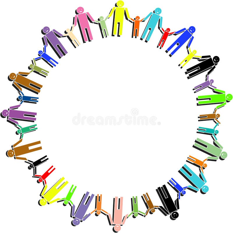 Peoples border stock vector. Illustration of objects, society - 2617573