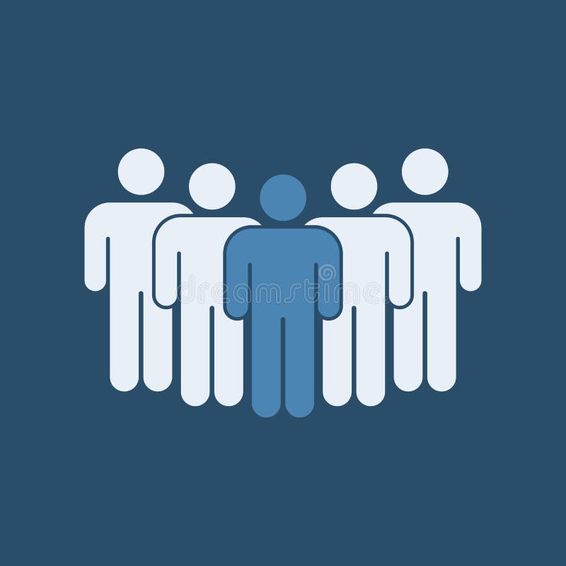 Peoples Group Icon. Vector Illustration Stock Vector - Illustration of ...