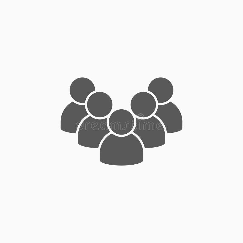 Peoples Icon, Crowd of People Vector, Team Illustration Stock Vector ...
