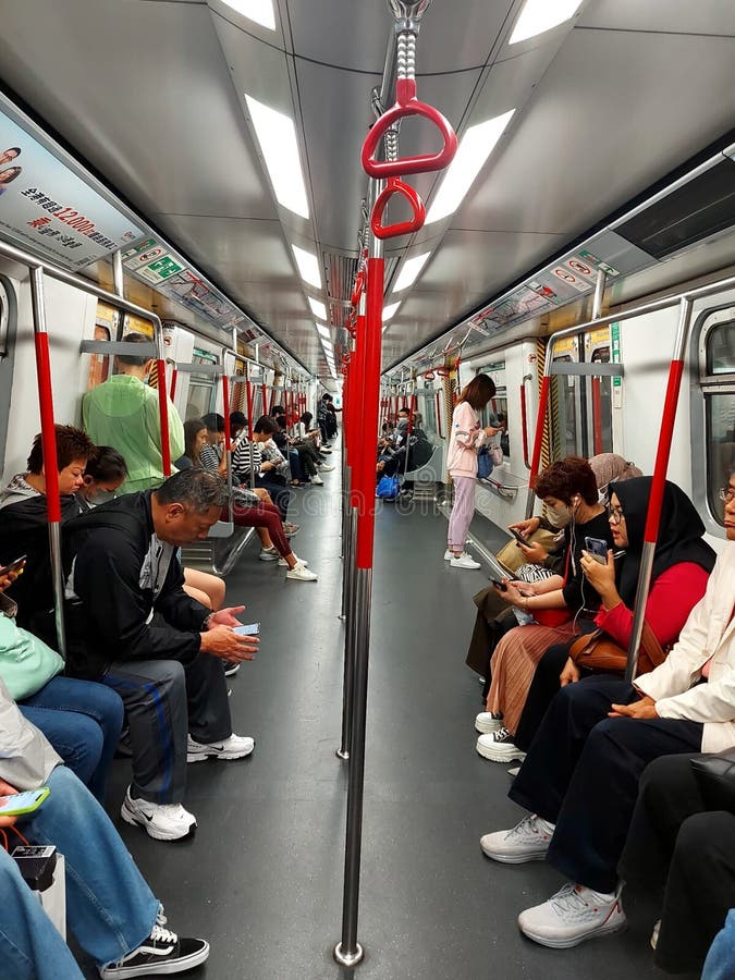 Peoples Traveling Inside the Train Editorial Photo - Image of train ...