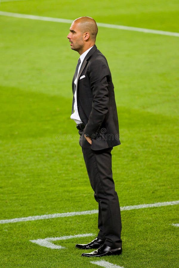 Guardiola of FC Barcelona Give Orders Editorial Photo - Image of ...