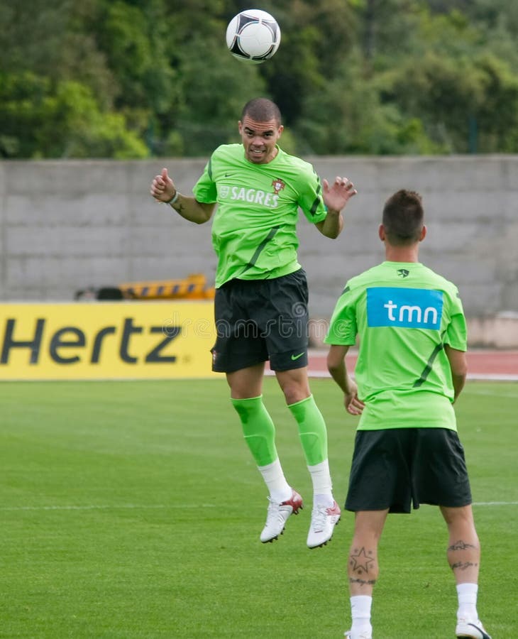 Pepe, Portuguese Player in Practice To Euro 2012 Editorial Image ...