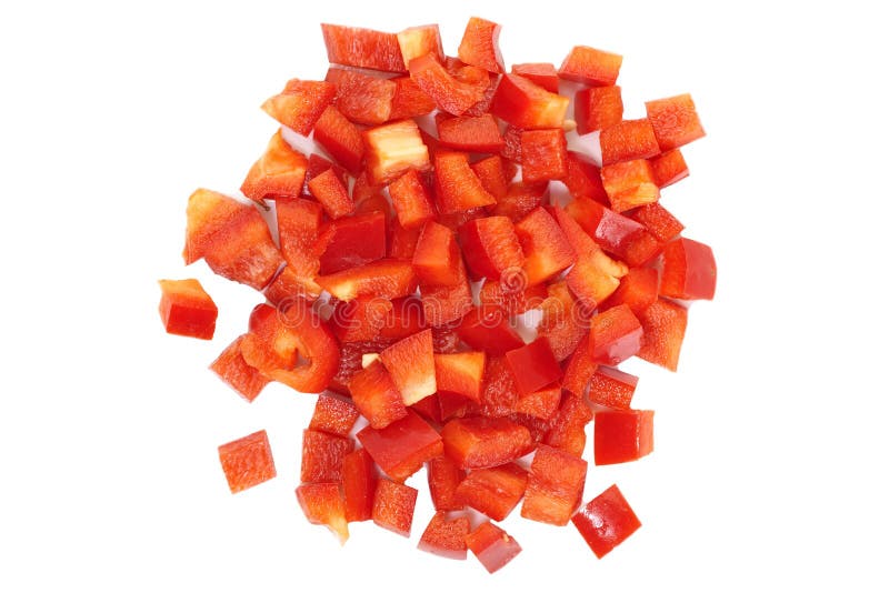 Peperone Dolce Rosso Tagliato Fotografia Stock - Immagine di colorato ...