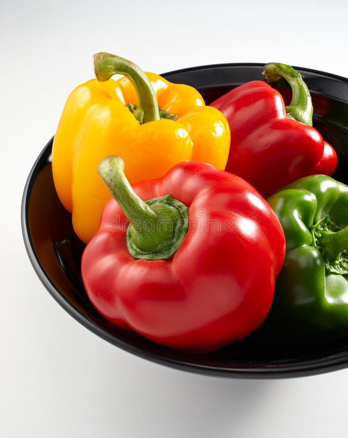 Peperoni Dolci Rossi, Gialli E Verdi Fotografia Stock - Immagine di ...
