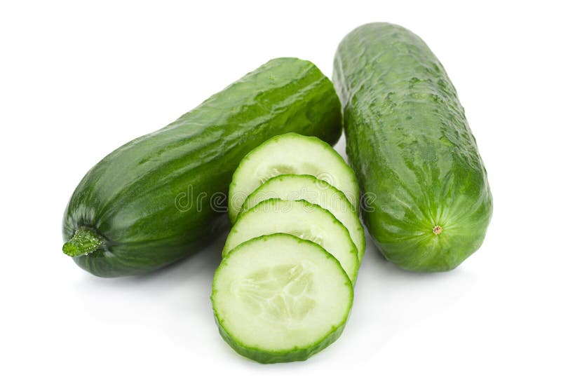 Pepino largo en blanco foto de archivo. Imagen de pepino - 68888344
