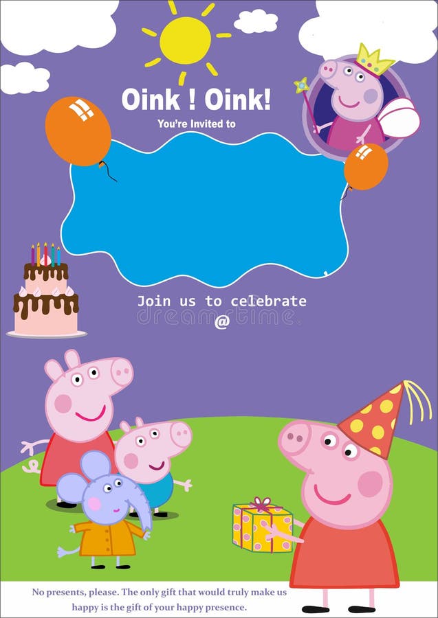 Peppa Pig Birthday Invitation Free Template - Free Printable Peppa Pig Birthday Invitation Free Template - Free Printable