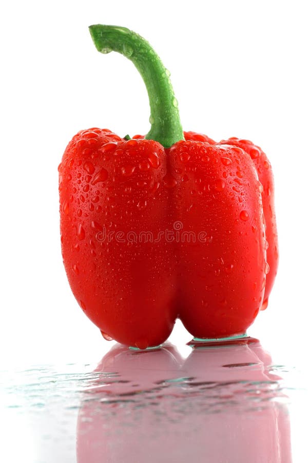Pepper stock image. Image of pepper, stem, shape, color - 7504111
