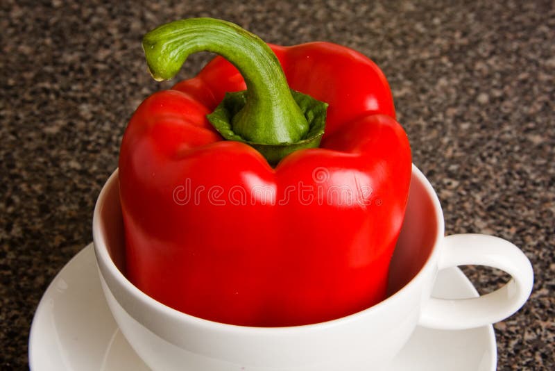 Pepper cup stock image. Image of white, food, tile, pepper - 7349871