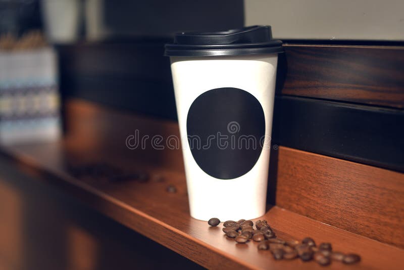 Pepper Cup Up of Coffee with Cope Space for Your Logo, Text. Stock ...