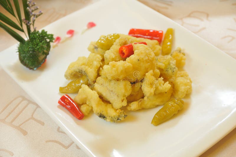 Pepper fried cod fish roll stock image. Image of horizontal - 22784929