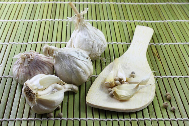 Pepper and garlic stock image. Image of garlic, pepper - 28263615