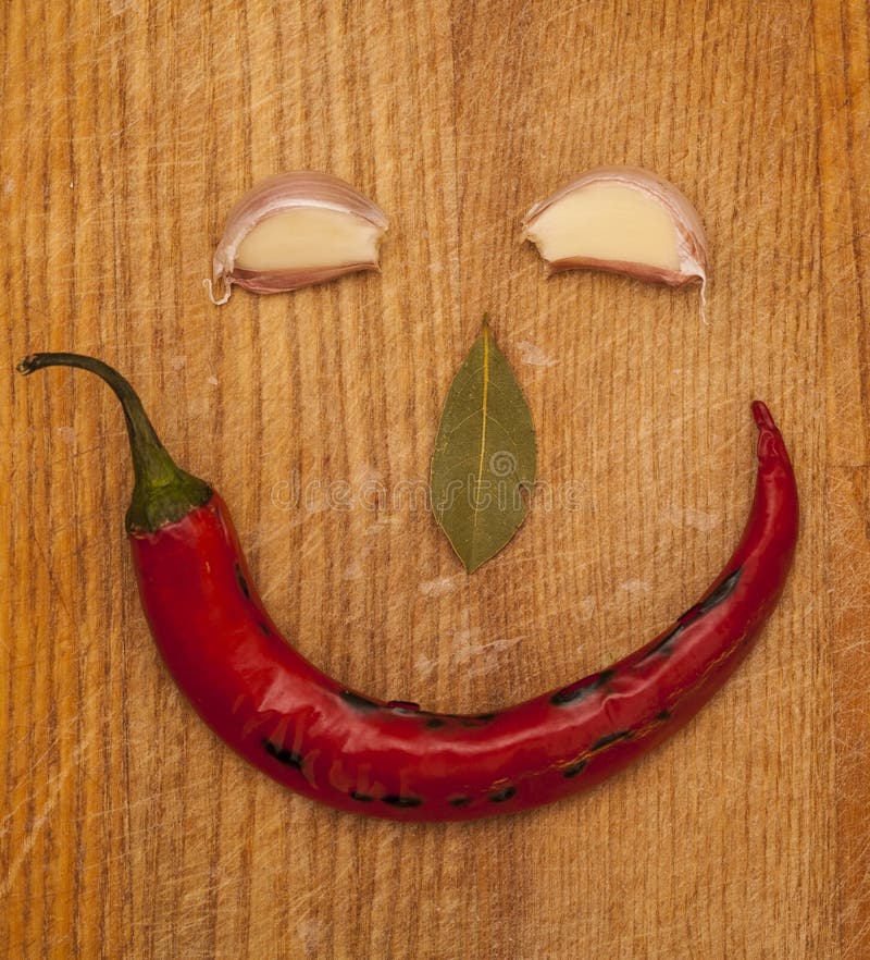 Pepper garlic face stock image. Image of ripe, food, organic - 86990391