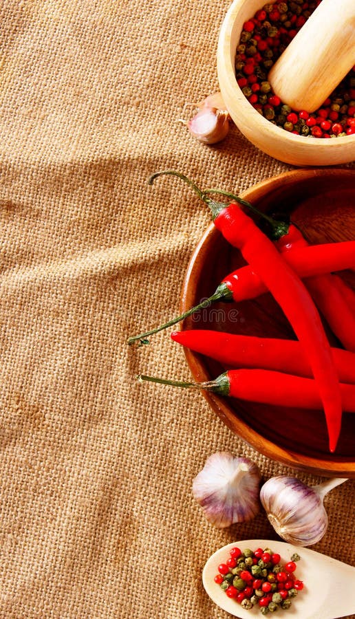 Pepper and garlic . stock photo. Image of pieces, fresh - 39520464